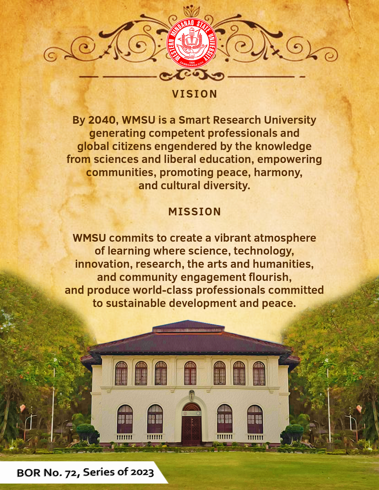 Vision & Mission – Western Mindanao State University